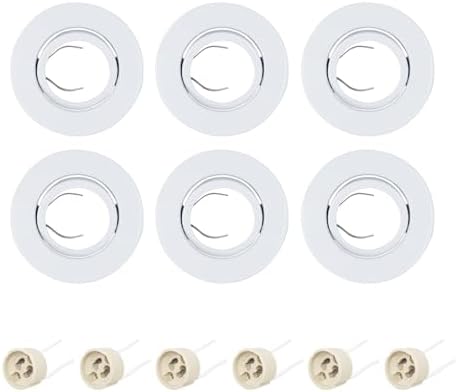 Pack of 6 pcs EC1511-4G LED Downlight Fixture Housing MR16 Cut Out Size ...