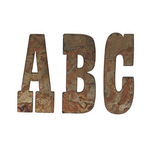 Amazon.com: Farmhouse Rustic 6 Inch Flat Metal Letters And Numbers Wall ...