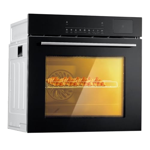 Single Wall Oven 24", Built-in Electric Ovens with 5 Automatic Recipes ...