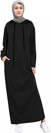 drafform Womens Muslim Prayer Dress One-piece Muslim Hoodie Overall ...