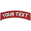 Amazon.com: Custom Text Tab Patch W/Hook Fastener Patch (Red ...