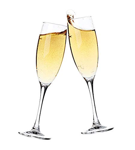 Buy Mynxe Set of 4 Classic Couple Flute Champagne Glasses - Toasting ...
