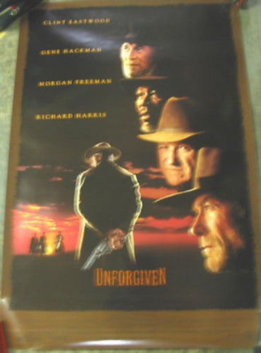 Unforgiven Original Poster Clint Eastwood On Gene Hackman's