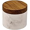 Amazon.com: Anolon Pantryware Marble Salt Cellar with Teak Lid / Marble ...