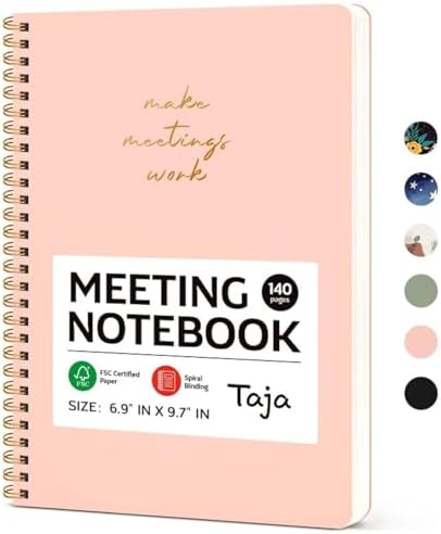 Amazon.com : Lamare Meeting Notebook for Work Organization – Perfect ...
