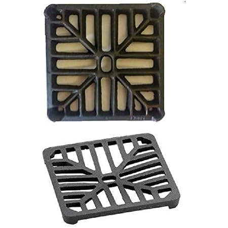 8" x 8" 203mm x 203mm 13mm Thick Square Cast Iron Gully Grid/Grate ...