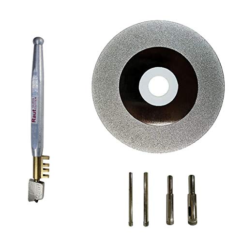 Excel Impex Diamond Tipped Glass Cutter, Glass Blade Standard and Glass ...