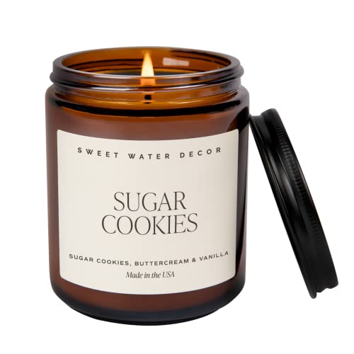 Amazon.com: Sweet Water Decor Sugar Cookies Soy Candle | Sugar Cookies ...