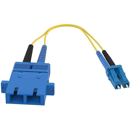 Amazon.in: Buy CableRack SC Female to LC Male 9/125 Singlemode Duplex ...