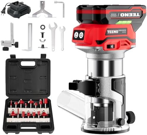 TEENO Cordless Compact Router Tool for Woodworking, Wood Router ...