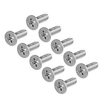 uxcell M4x12mm Flat Head Machine Screws, Phillips Cross Screw, 304 Stainless Steel, Fasteners ...