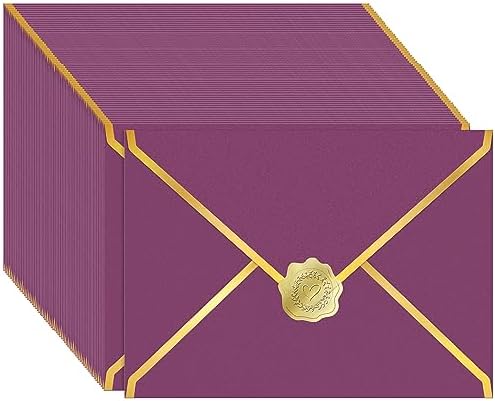 Amazon.com : 5x7 inch. A7 Envelopes 100 Pack Bulk For Invitations,Gift ...