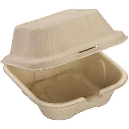 Amazon.com: Clamshell Take Out Food Containers 6" x 6” (50 Pack) 1 ...