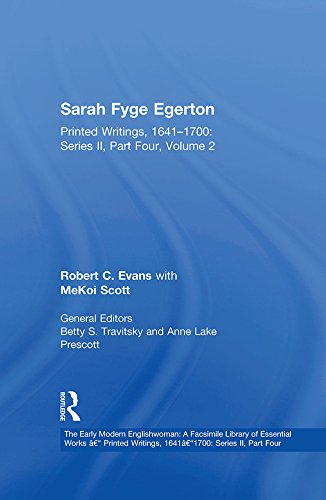 Amazon.com: Sarah Fyge Egerton: Printed Writings, 1641–1700: Series II ...