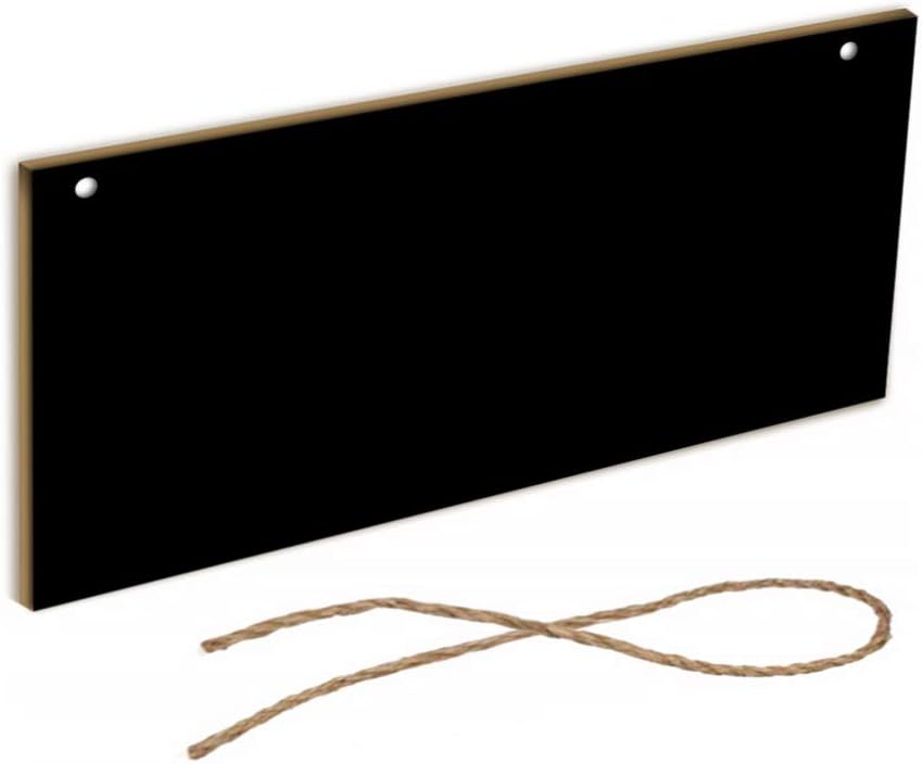 Riiriou 2 Pack Hanging Chalkboard Signs, 9.84x8 inch Double Sided ...