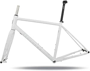 Amazon.com: BSFHQS Road Bike Frameset Gravel Bikes Frame 700C Disc ...