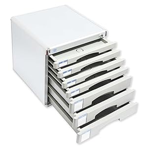FIS Aluminium File Cabinet With key, 7 Drawers, 300 x 360 x 305 mm ...