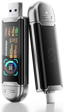 Amazon.com: MOVE SPEED 256GB USB Drive with Smart Display 1090MB/s USB ...