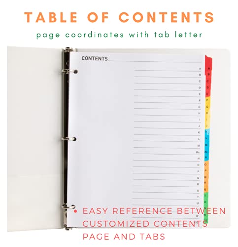 Snapklik.com : 1InTheOffice 3 Ring Binder Dividers
