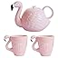 Amazon.com: JointVictory 34 oz Flamingo Teapot - Pink Flamingo Gift for ...