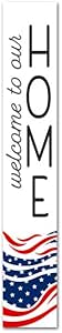 Amazon.com: Bidesign 64”H Tall Welcome To Our Home Vertical Sign For Front Door Porch Standing ...