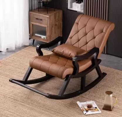 SK Woody Rosewood (Sheesham) Wood Antique Rocking Chair with Foot Rest ...