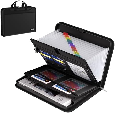 Amazon.com: BroadFDO Fireproof & Waterproof Accordion File Organizer ...