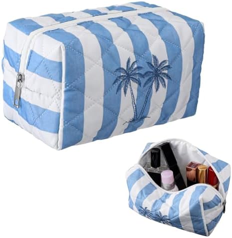 Amazon.com: Hillban Ocean Quilted Cosmetic Bag Ocean Themed Gift ...