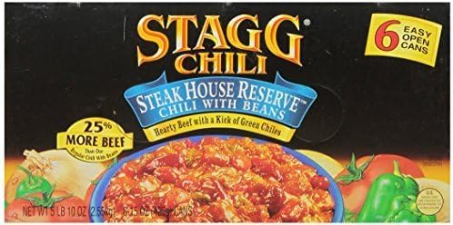 Amazon.com : Stag Steakhouse Reserve Chili with Beans, 90 Ounce By ...