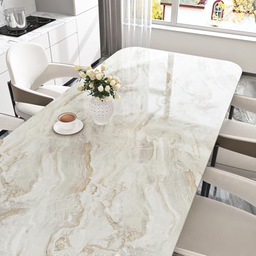 Amazon.com: A-b-cil Cloudy Beige Marble Contact Paper 88" X 16 ...