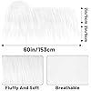 Amazon.com: Anwyll Shaggy Plush Faux Fur Fabric 2x60Inch White Faux Fur ...