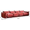 Amazon.com: JACH Mid-Century Modern Large 4 Seater Couch, Chenille ...