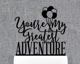 Up Cake Topper Greatest Adventure Up Themed Wedding Up Movie ...