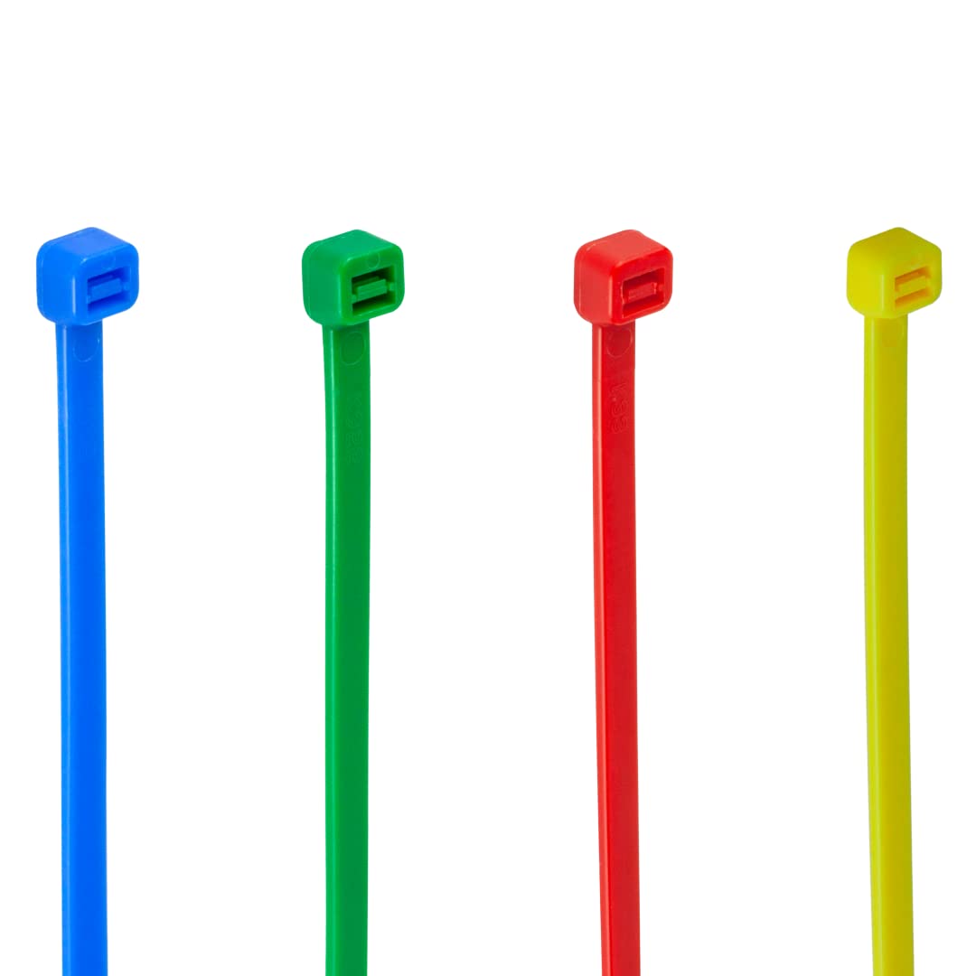 300 Piece Zip Tie Assortment 300-Piece 6-Inch Multi-Color Cable Zip ...