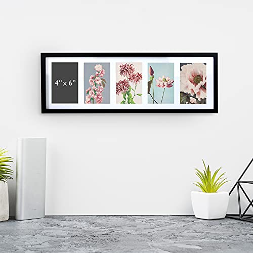 Lewis’s Multi Aperture Photo Picture Frame 3 or 5 (Black, 5 Aperture ...