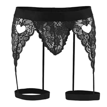 Buy MUQUAM Men's Garter Low Rise Lace, Half Back Coverage, Center Seam ...