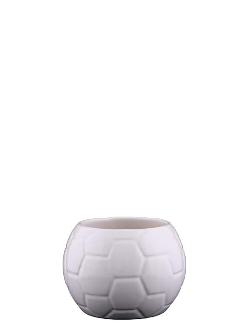 UGAOO Football Ceramic Pot (White) : Amazon.in: Garden & Outdoors