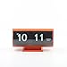 TWEMCO Retro Modern Germany Quartz Movement Flip Clock QT30T (Orange ...