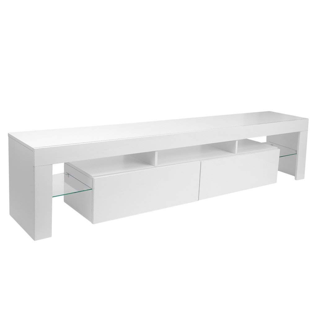 Buy Emilykylie High Gloss White TV Stand Cabinet for up to 60-inch TV ...