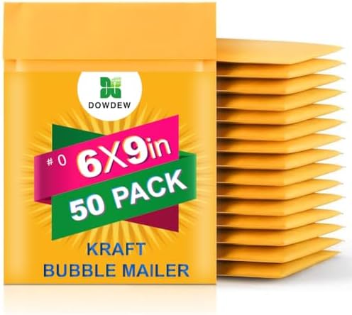 Amazon.com : Kraft Bubble Mailers [50 Pack] Padded Shipping Packing ...
