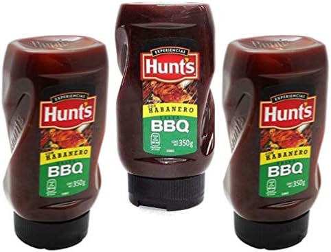 3 PACK Hunts, Salsa Barbecue con Habanero 350g c/u : Amazon.com.mx ...