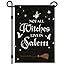Amazon.com : Halloween Garden Flag Witches Garden Flags 12x18 Double ...