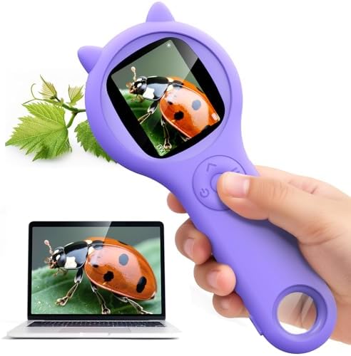 Amazon.com: Microscope for Kids - Electronic Handheld Magnifying Glass ...
