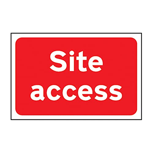 Site Access Safety Sign, 3mm Foamed PVC Board, W600mm x H400mm – BigaMart