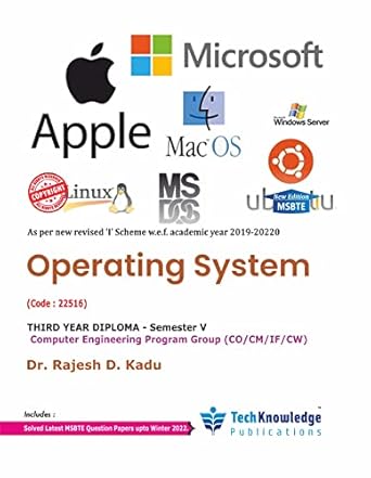Operating System For MSBTE Diploma Computer Engineering Group Sem 5 ...