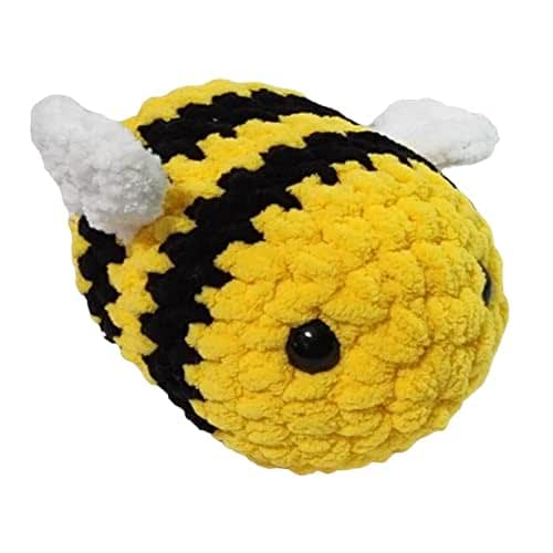 Amazon.com: Small Bumble bee Handmade Crochet Bee Stuffed Animal ...
