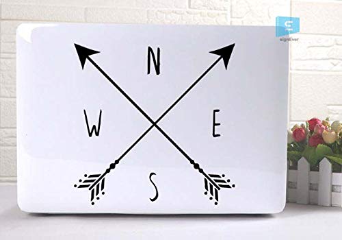 SIGN EVER Nswe Mountain Compass Stickers for Laptop Skin 15.6 14 13 ...