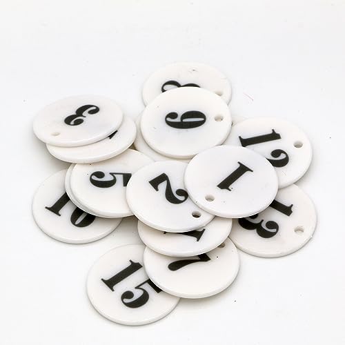 Amazon.com : HAKITAROOM 1.4inch ultraviolet Plastic laser Round Number ...