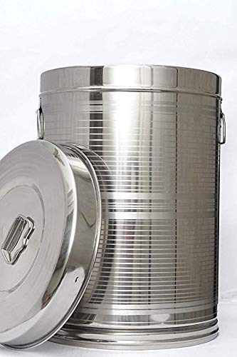 Buy Madhav Traders Stainless Steel Drum/Kunda Pawali/Storage Container ...