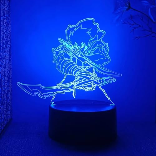 Solo Leveling Anime 3D Night Light 16 Colors Changing Touch & - Want It All